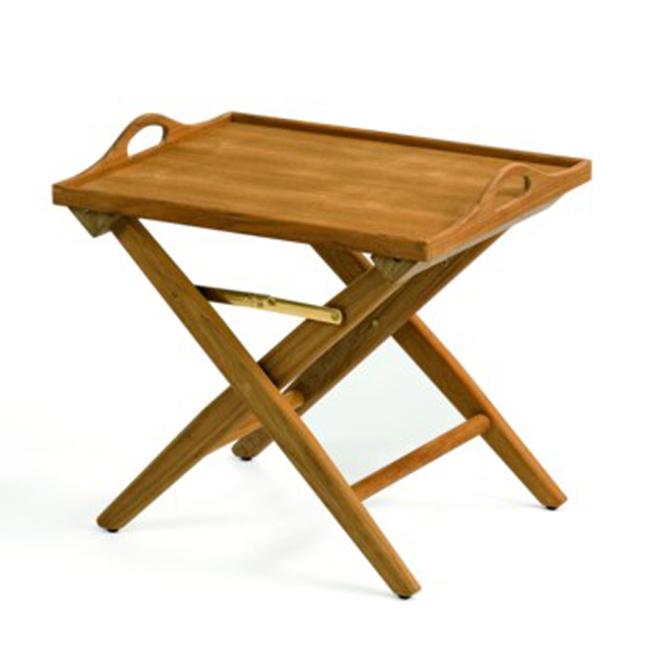 Solid Teak Trays for Directors Stool | Onward Marine