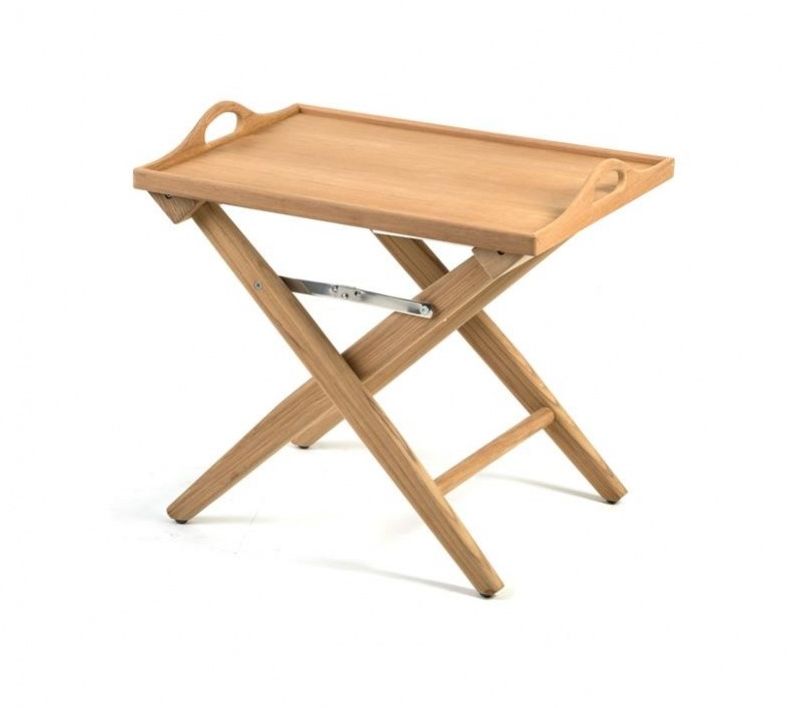 Solid Teak Trays for Directors Stool | Onward Marine