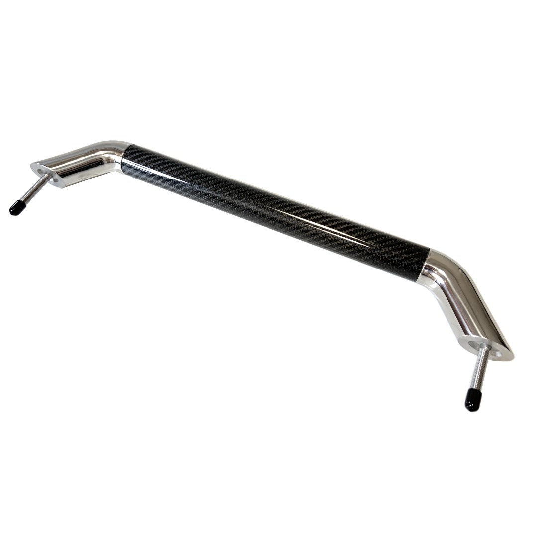 32mm Diameter Carbon Grab Handles - Stud Mount (Curved Fittings ...