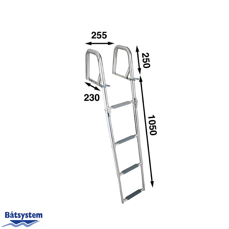 Stainless Steel 4 Step Bathing Ladder | Onward Marine