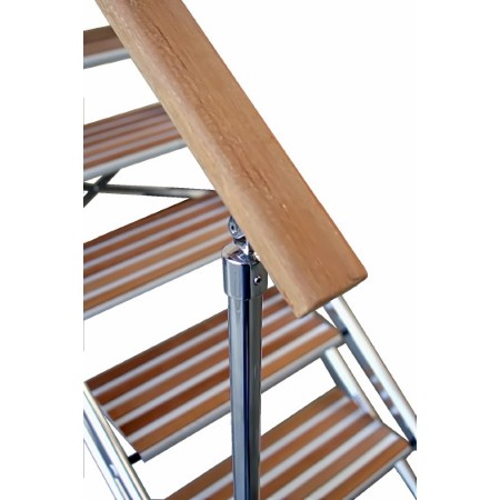 Solid Teak Handrail Set for Boarding Stairs | Onward Marine