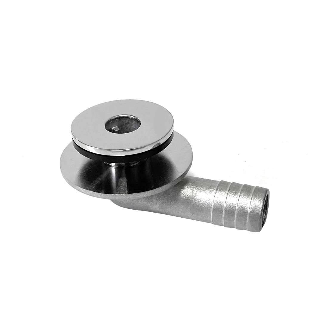 3/4" Shallow Waste Assembly 316 SS | Onward Marine