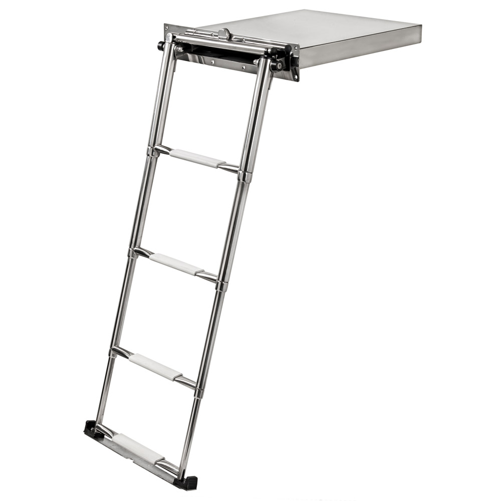 Portofino' Under Platform 4 Step Telescopic Ladder | Onward Marine